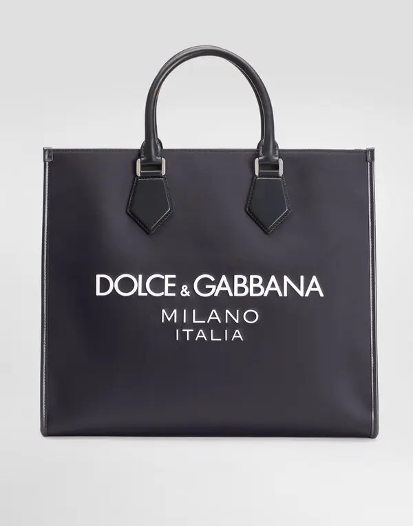 Dolce & Gabbana Large Nylon Shopper - Blue
