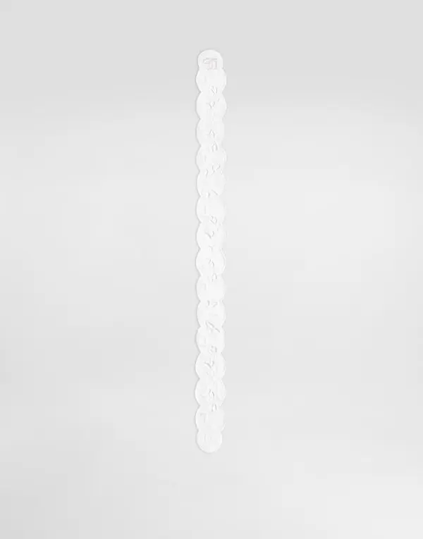 Dolce & Gabbana Cotton Broderie Anglaise Headscarf - White