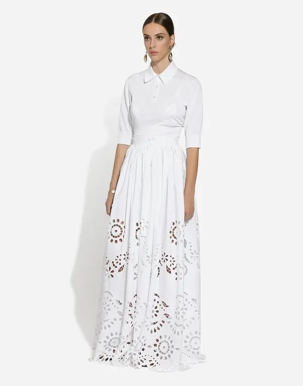 Dolce & Gabbana Cotton And Silk Cropped Polo-shirt