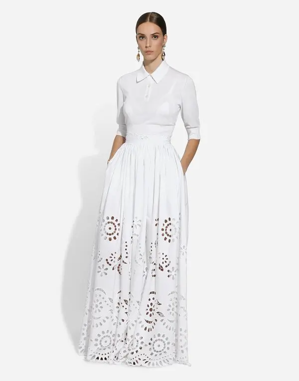 Dolce & Gabbana Cotton And Silk Cropped Polo-shirt