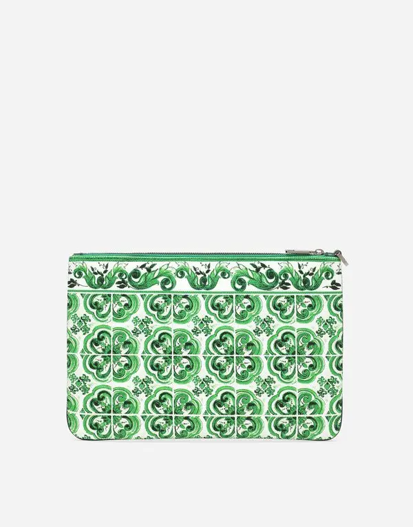 Dolce & Gabbana Majolica- Canvas Pouch - Print