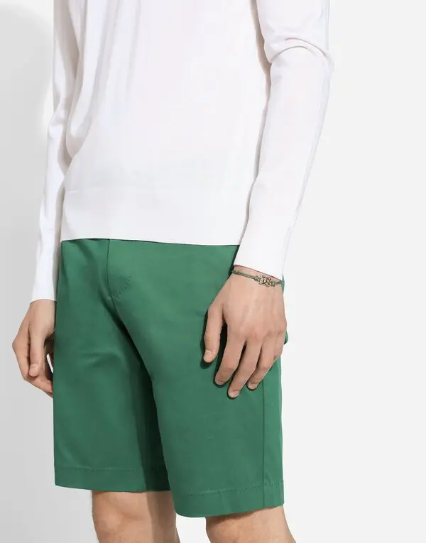 Dolce & Gabbana Cord Bracelet With Dg Logo - Green