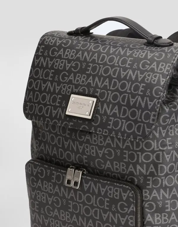 Dolce & Gabbana Coated Jacquard Backpack - Multicolor