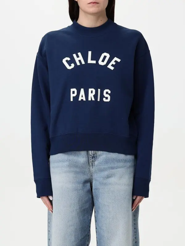 Chloé Logo Sweatshirt - Blue