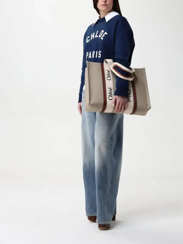 Chloé Logo Sweatshirt - Blue