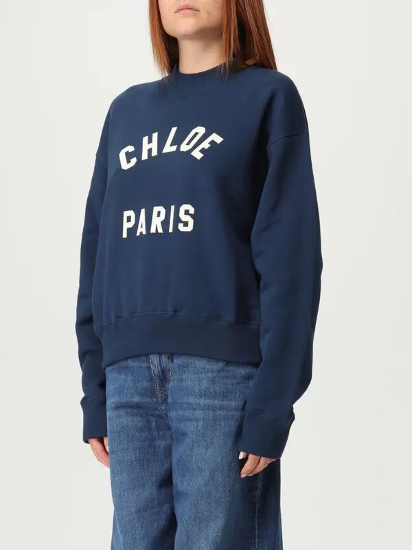 Chloé Logo Sweatshirt - Navy