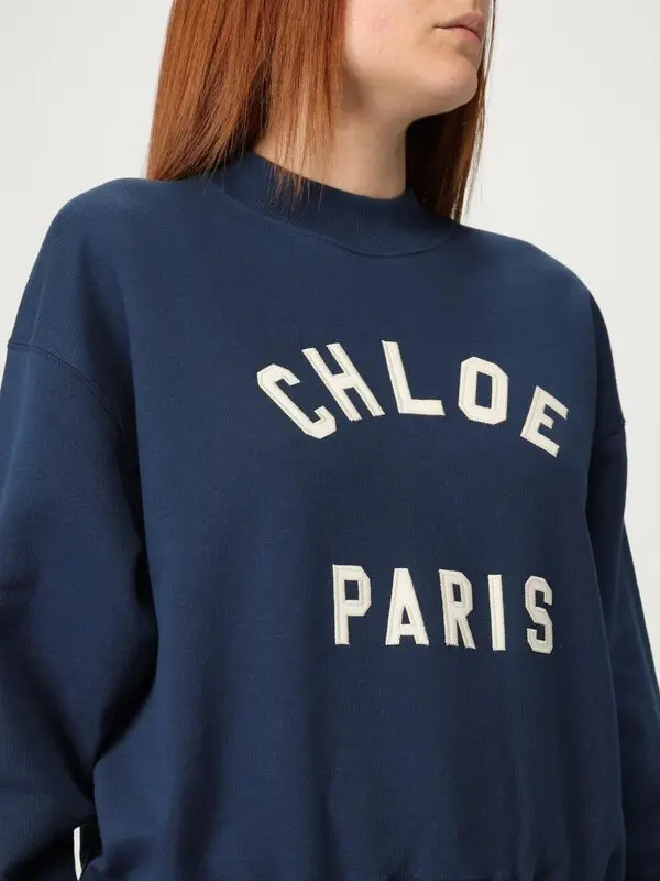 Chloé Logo Sweatshirt - Navy