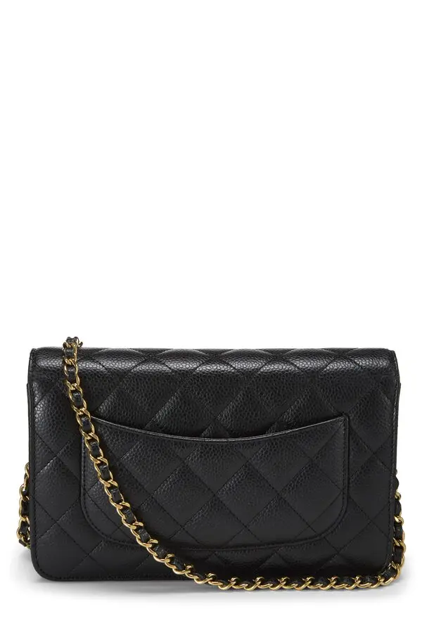 Chanel Caviar Classic Quilted Wallet On Chain