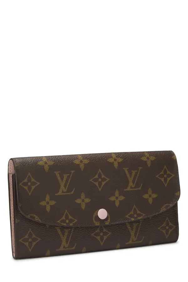 LOUIS VUITTON Monogram Canvas Emilie Wallet - Brown