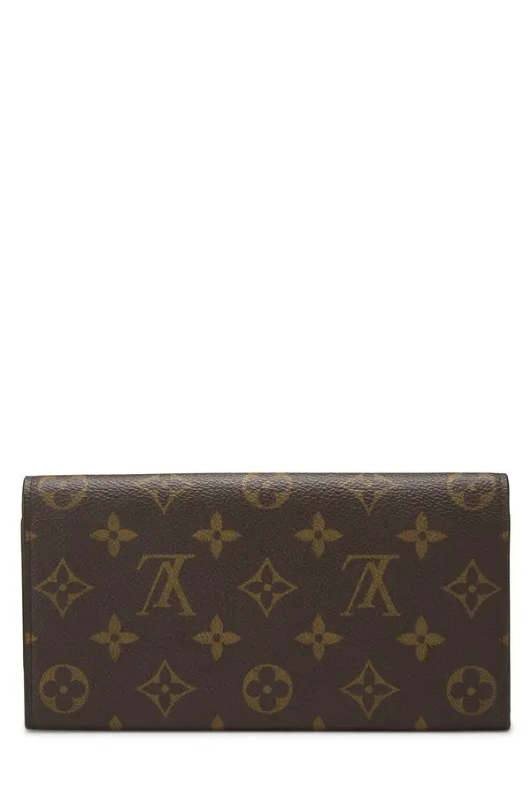 LOUIS VUITTON Monogram Canvas Emilie Wallet - Brown