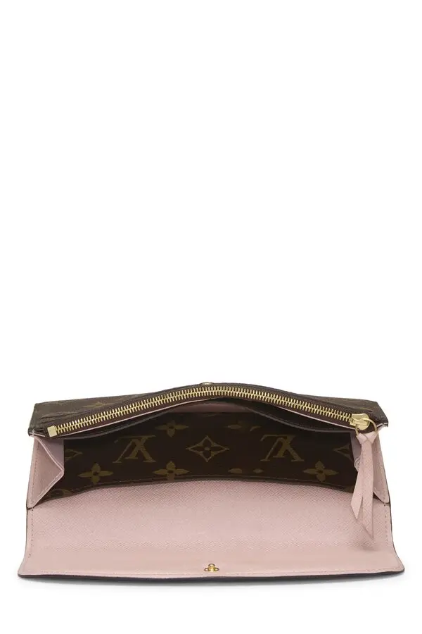 LOUIS VUITTON Monogram Canvas Emilie Wallet - Brown