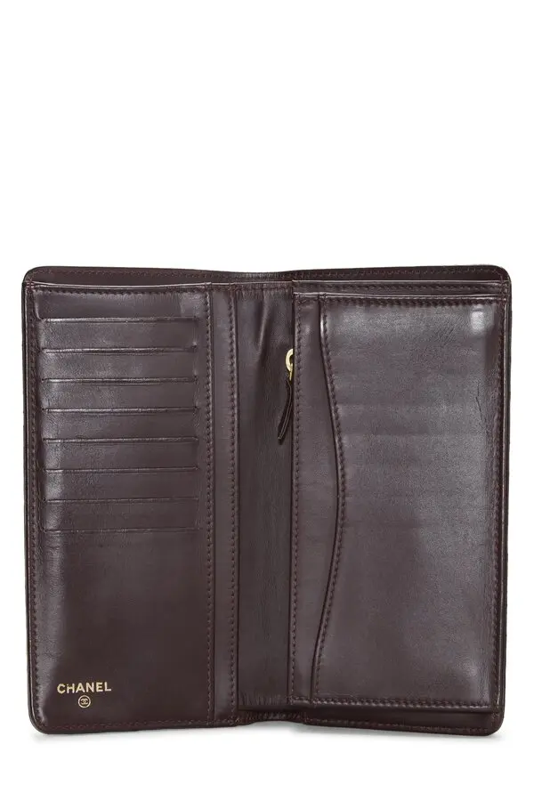 Chanel Quilted Caviar Classic Long Yen Wallet - Black