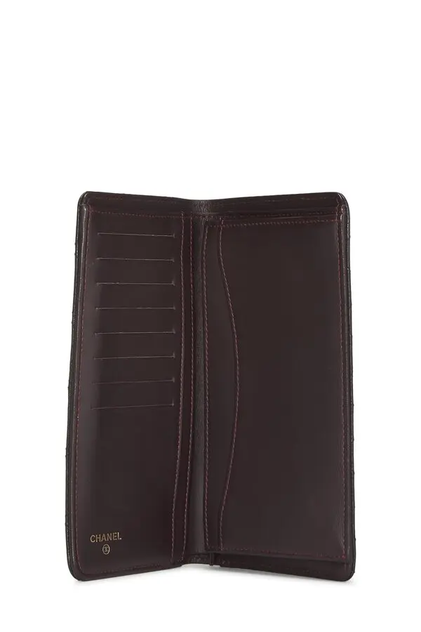 Chanel Quilted Caviar Classic Long Yen Wallet - Black