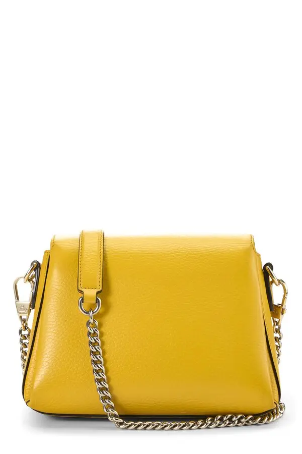 Gucci Leather Shoulder Bag - Yellow