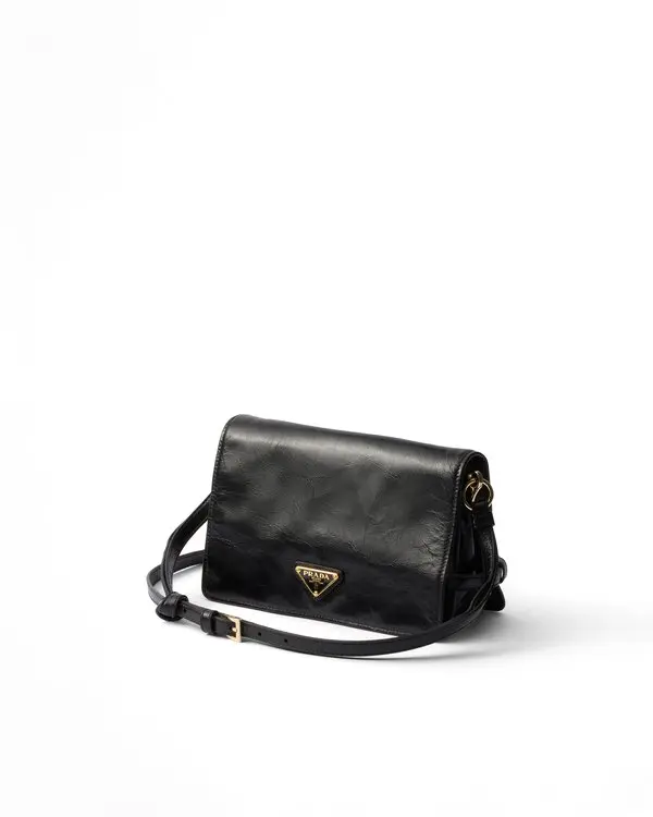 Prada Leather Shoulder Bag - Black
