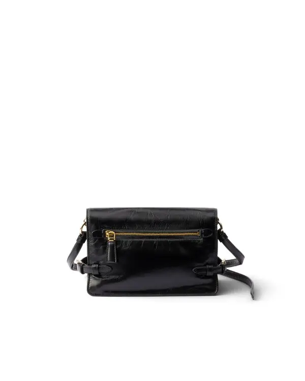 Prada Leather Shoulder Bag - Black
