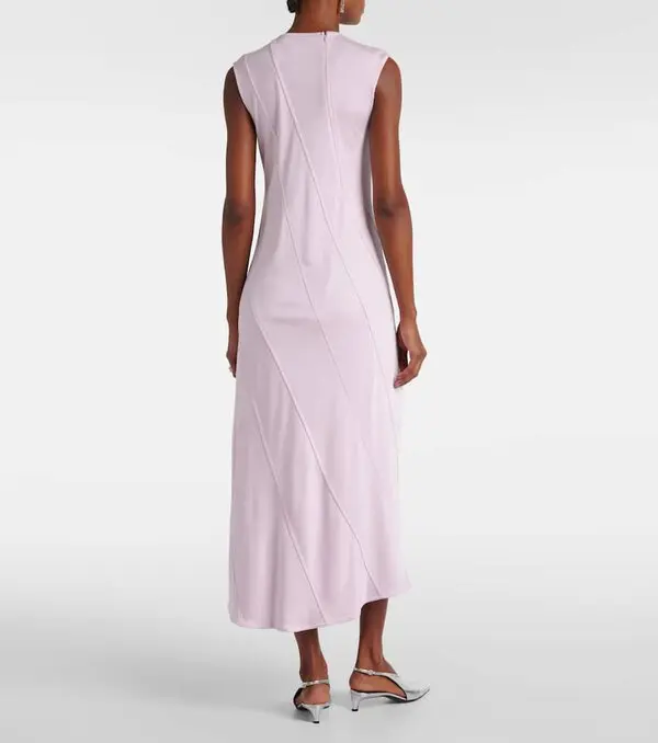 JIL SANDER Asymmetric Midi Dress - Purple
