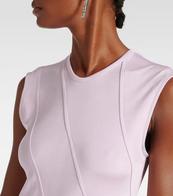 JIL SANDER Asymmetric Midi Dress - Purple