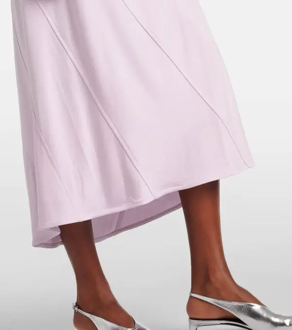 JIL SANDER Asymmetric Midi Dress - Purple