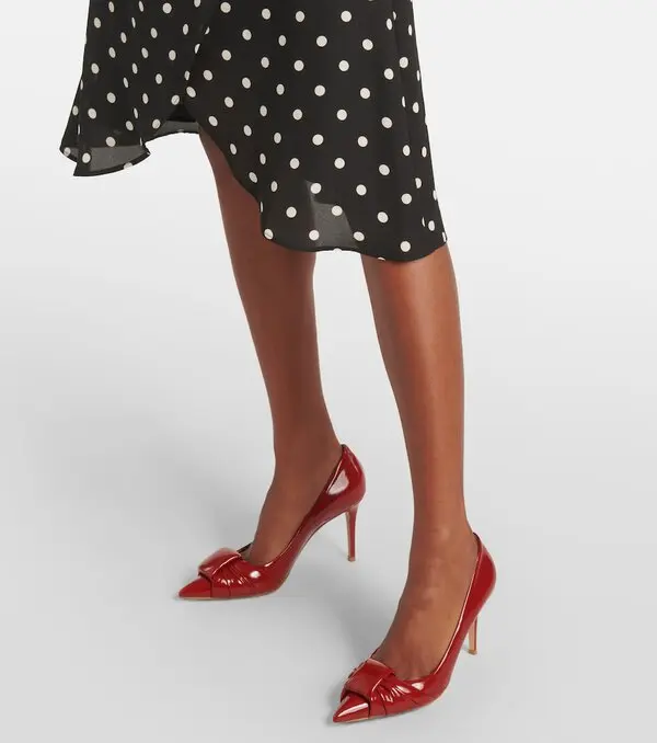 GIANVITO ROSSI 85 Patent Leather Pumps