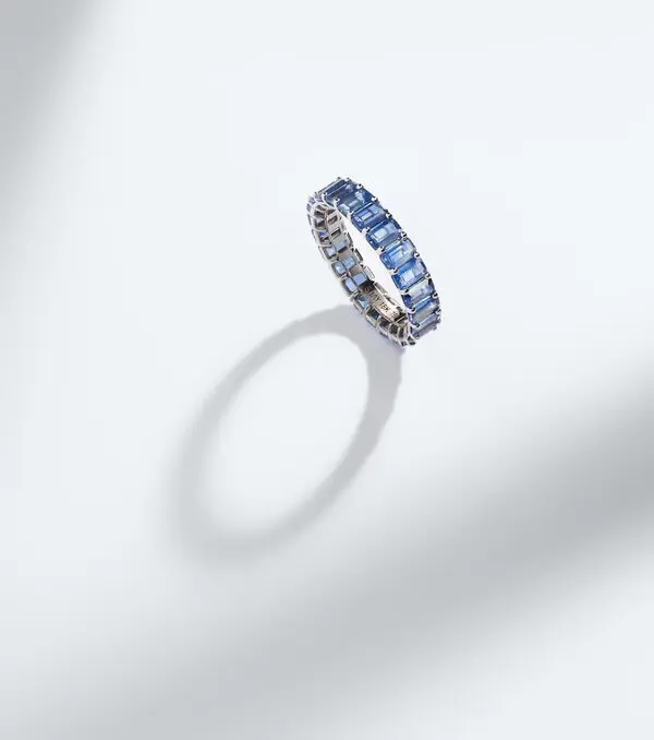 Shay Jewelry Eternity Band With Sapphires