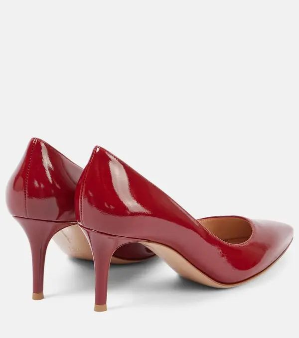 GIANVITO ROSSI 70 Patent Leather Pumps - Red