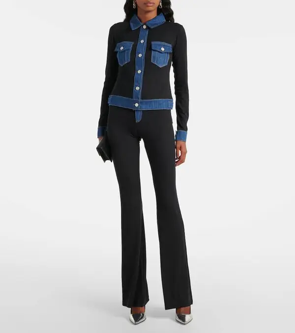 Coperni Denim-trimmed Top