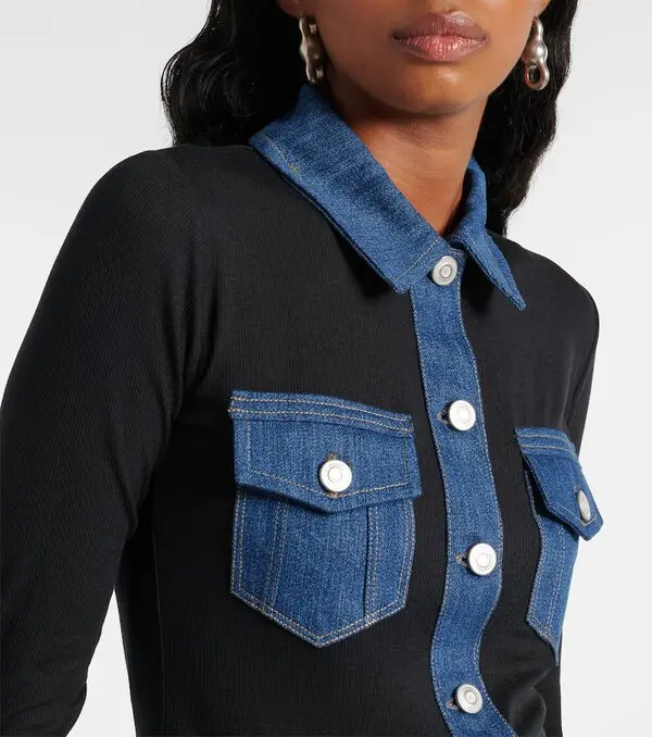 Coperni Denim-trimmed Top