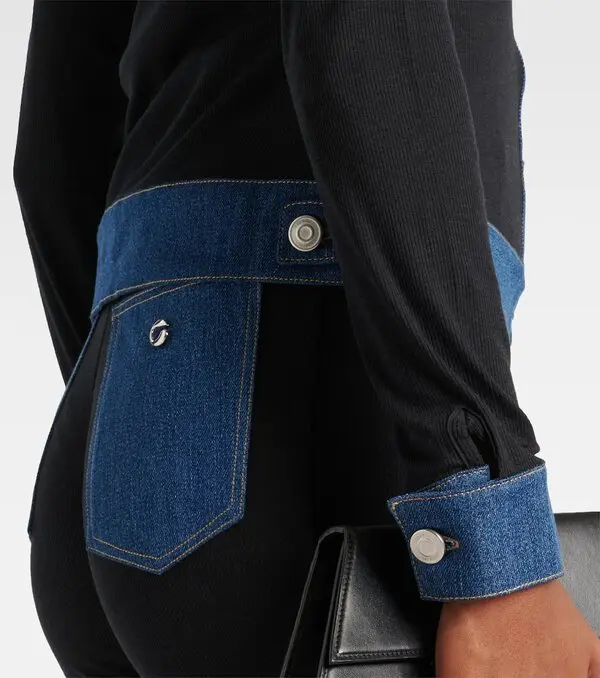 Coperni Denim-trimmed Top