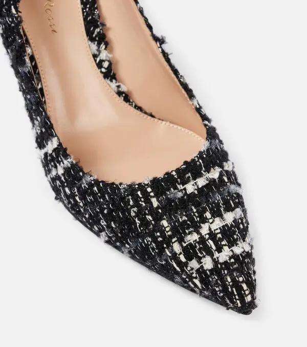 GIANVITO ROSSI 70 Bouclé Pumps - Black