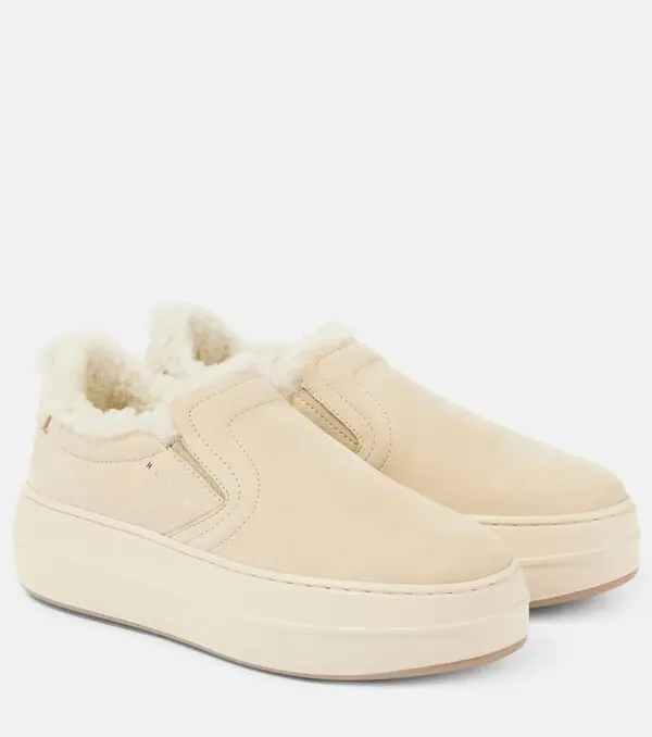 Hogan Skyscraper Suede Platform Sneakers