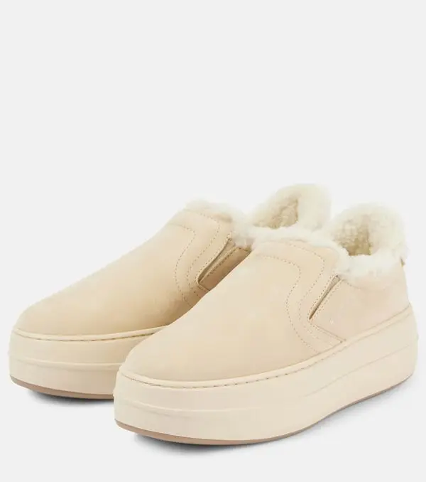 Hogan Skyscraper Suede Platform Sneakers