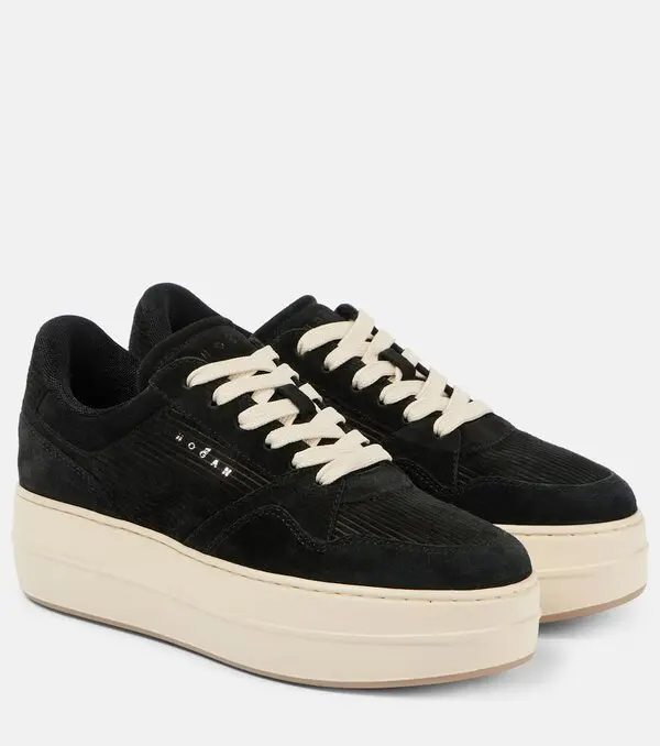 Hogan Skyscraper Suede Platform Sneakers