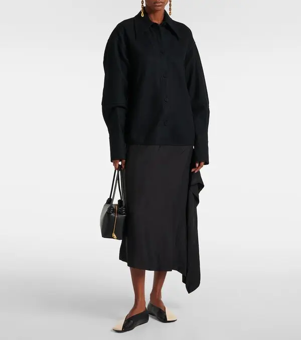 JIL SANDER Asymmetric Shirt Dress