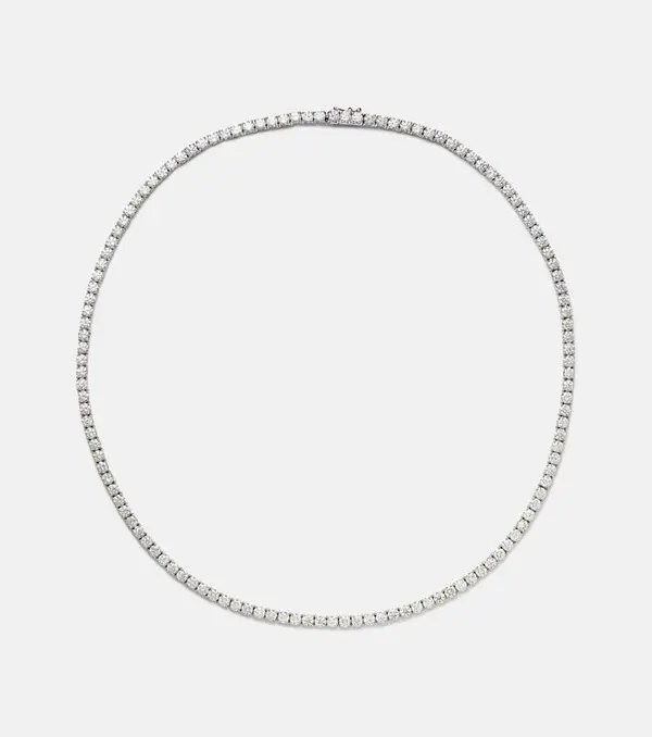 ANITA KO Hepburn Large Diamond Choker In 18kt White Gold - Silver