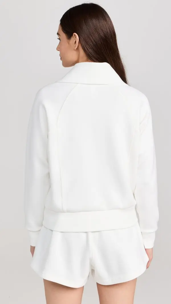 Spanx Spnax Airessentials Half Zip Sweatshirt - Powder