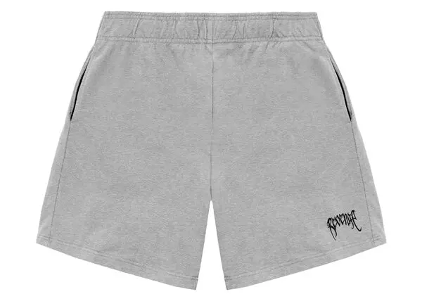 REVENGE Embroidered Basic Shorts