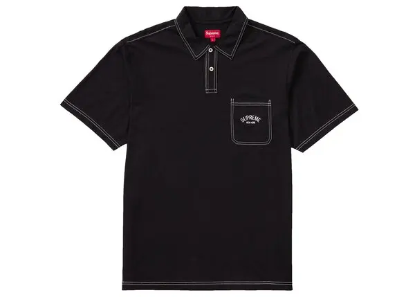 Supreme Contrast Stitch Polo Shirt