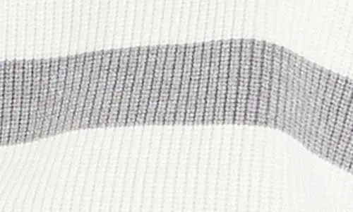 English Factory Stripe Half Zip Crop Sweater