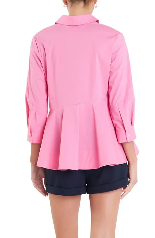 English Factory Peplum Shirt