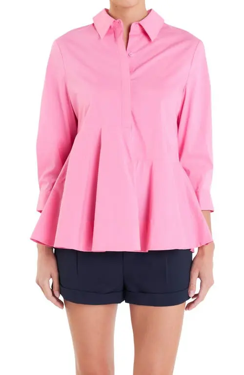 English Factory Peplum Shirt