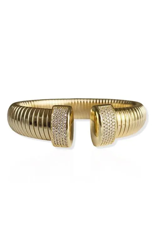 JANE BASCH DESIGNS Stretch Link Cuff Bracelet - Gold