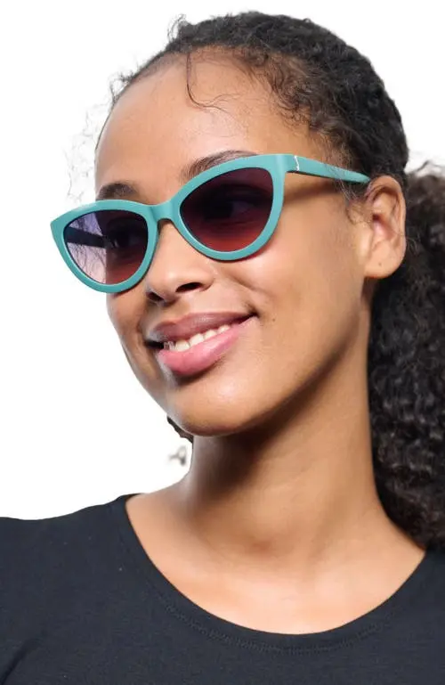 ECO Pearl Cat Eye Sunglasses - Aqua