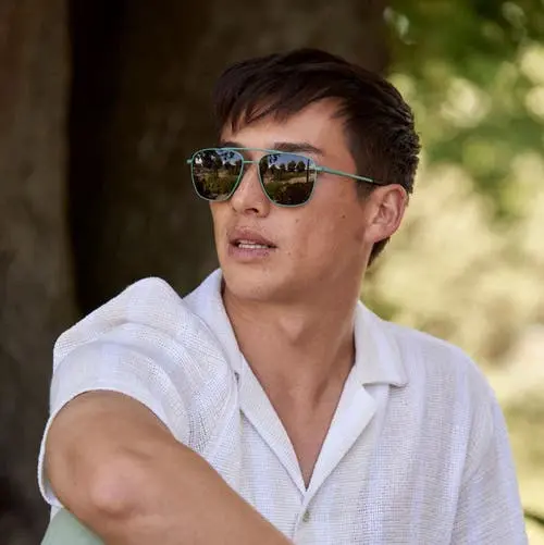 ECO Mace Aviator Sunglasses - Aqua