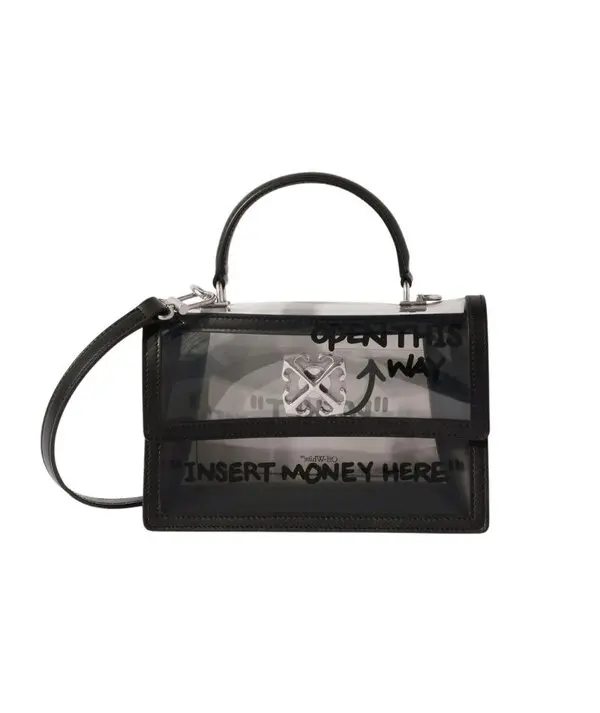 Off-White Jitney 1.4 Top Handle Pvc Bag