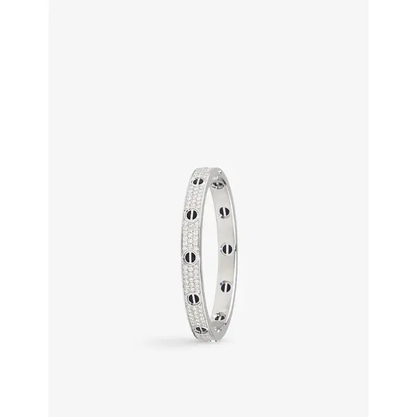 Cartier Love 18ct White-gold, Diamond And Ceramic Bracelet