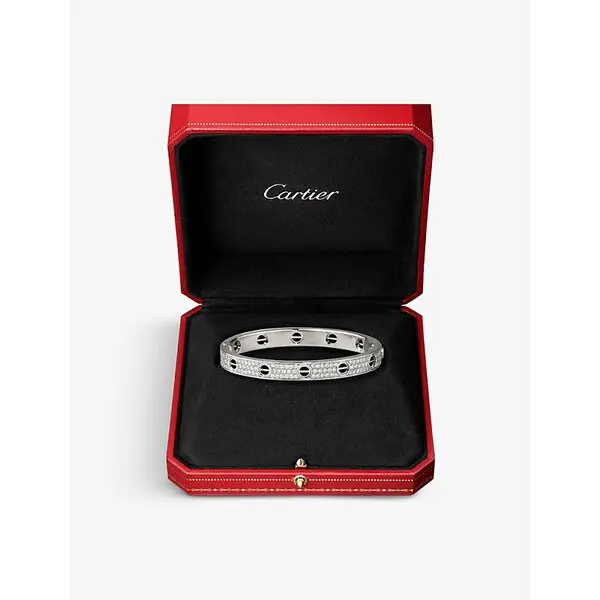 Cartier Love 18ct White-gold, Diamond And Ceramic Bracelet