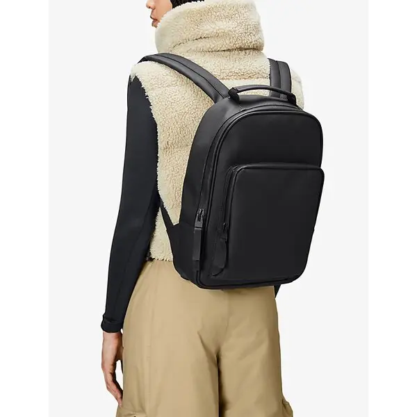 Rains Book Coated-shell Backpack - 01 Black