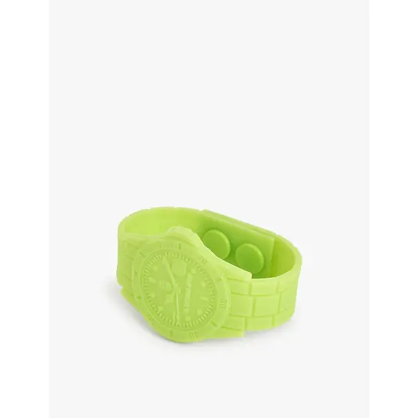 A Bathing Ape Bapex Silicon Bracelet In Green - 67% Off | Editorialist