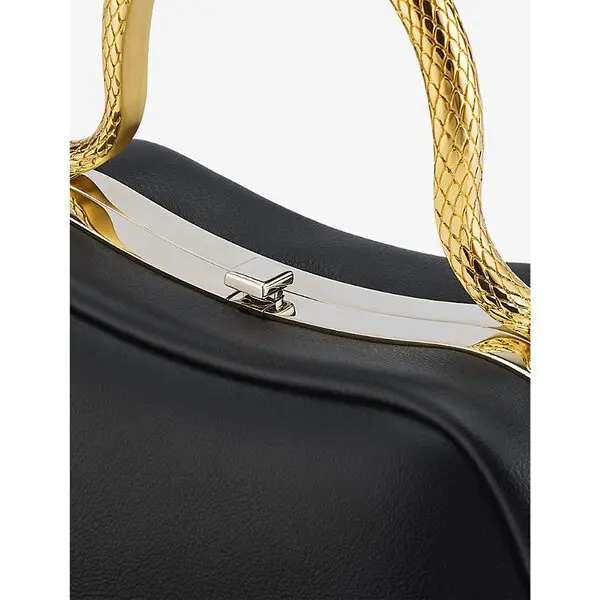 BVLGARI Serpentine Mini Top-handle Bag - Black